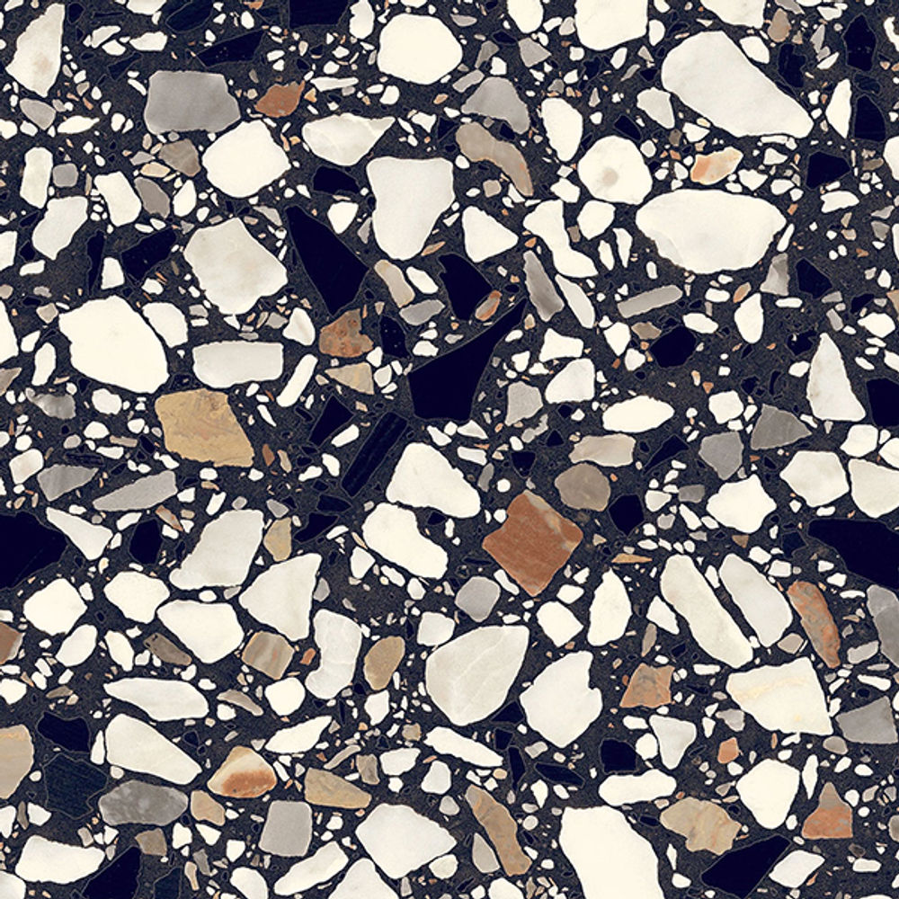 Centura Floor Tiles Frammenti Nero Macro Natural 8" x 8" (FR08MA ...