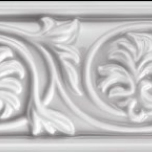 Centura - Tuiles murales Retroclassique Lily Poli Floral Listello 3" x ...