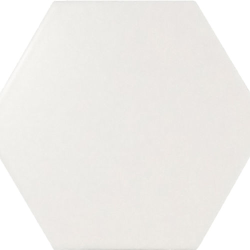 Centura - Wall Tiles Scale Hexagon White Matte 4" x 5" - HE21767 | FloorBox