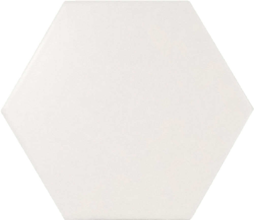 Centura Wall Tiles Scale Hexagon White Matte 4" x 5" (HE21767) | FloorBox