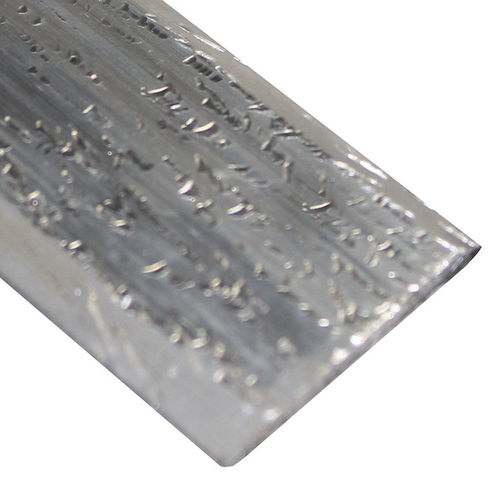 M-D PRO - Aluminum Bevel Bar Heavy Duty Hammered Silver 1-1/2" x 12 ...