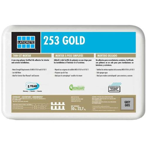 Laticrete - 253 Gold Mortier gris 50 lb | FloorBox