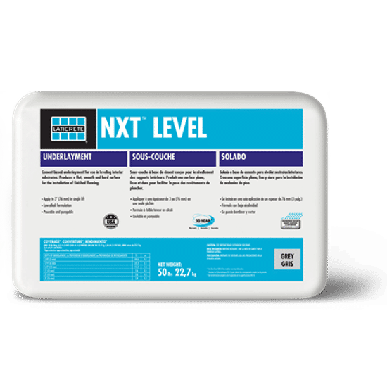 Laticrete - NXT Level Flow Self-Leveling Cement-Based Underlayment Grey ...