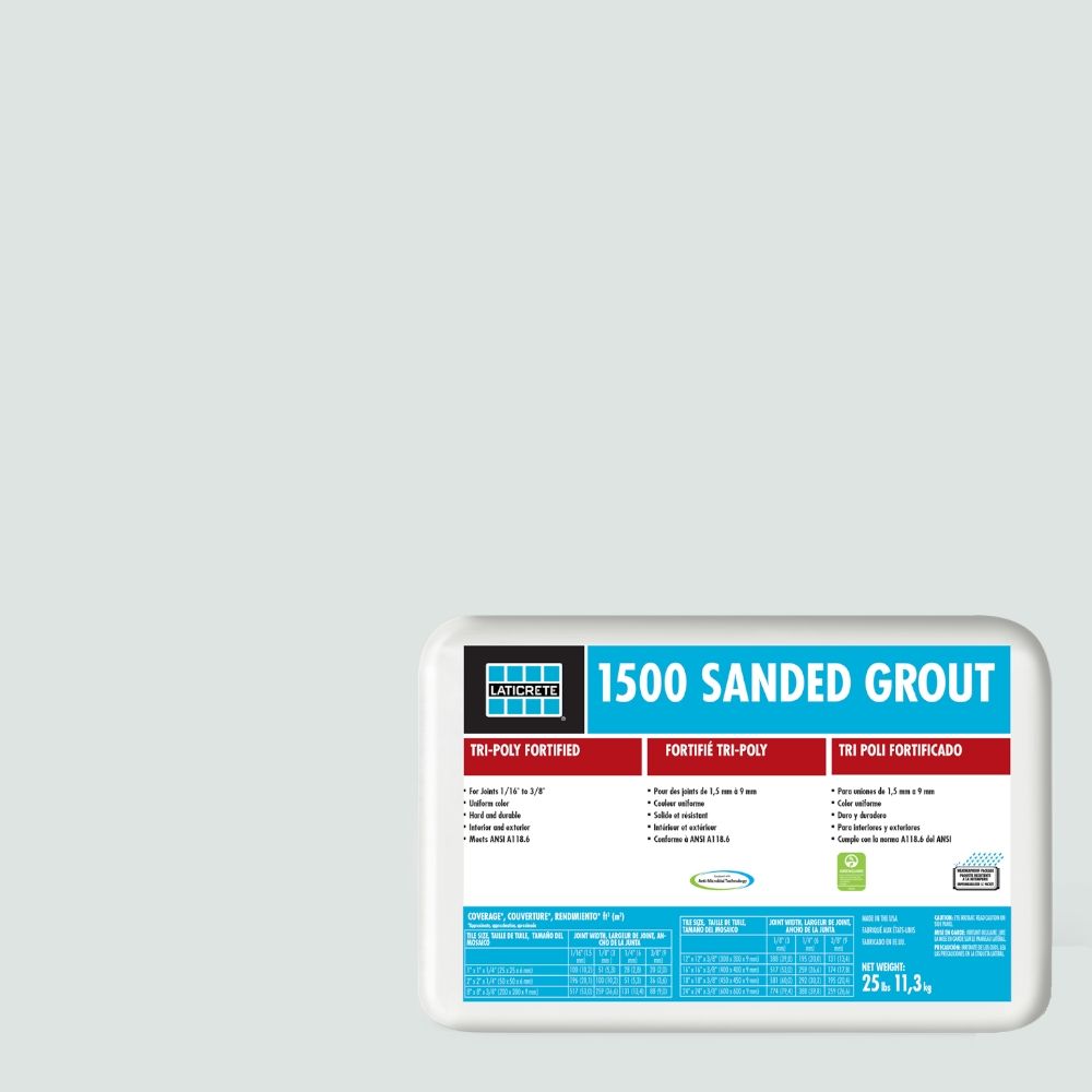Laticrete 1500 Sanded Grout #88 Silver Shadow 25 lb (1588-0025-2 ...