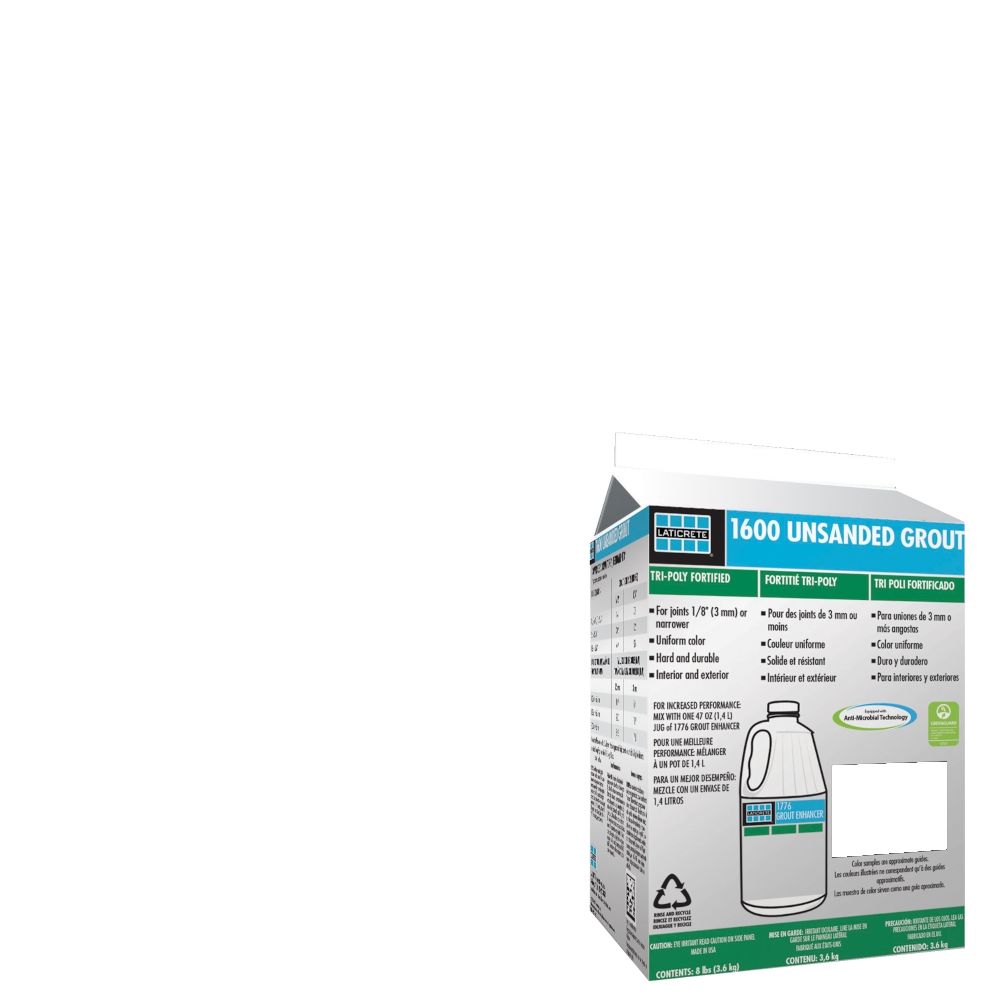 Laticrete 1600 Unsanded Grout #44 Bright White 8 lb (1644-0408-2) | FloorBox