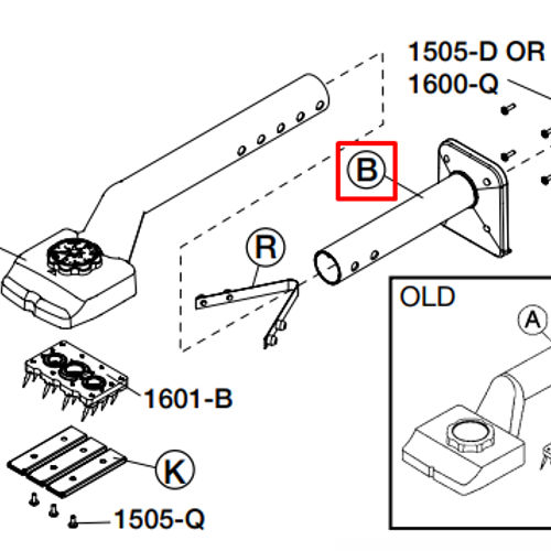 Crain - Bumper Support and Tube Assembly for Old no. 505 - 1505-B ...