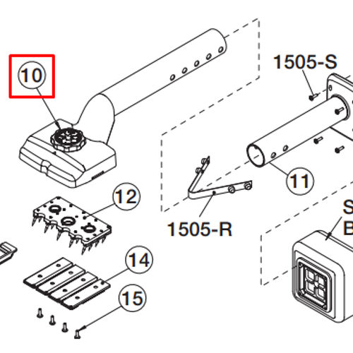 Crain - Head and Tube Assembly for no. 525 | FloorBox
