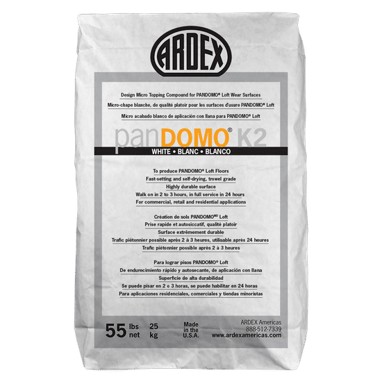 Ardex - Pandomo K2 Micro-Topping Compound for Loft Wear Surfaces, White ...