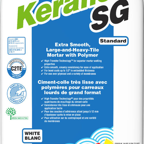 Mapei - Keraflex SG Extra Smooth Large & Heavy Tile Mortar #00 White 45 ...