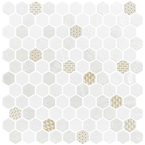 Centura - Mosaïque Boreal Hex Lynx 12" x 12" - 2003869 | FloorBox