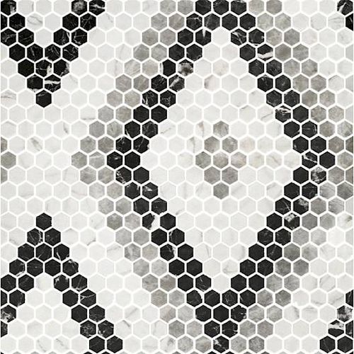 Centura - Mosaïque Geo Pattern Hex Pattern 11 Mat 11-1/2" x 12" | FloorBox