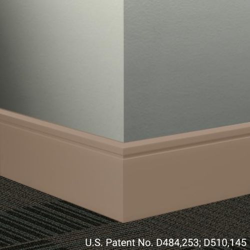 Johnsonite - Millwork Contoured Wall Base #45 Sandalwood Reveal 4-1/4 ...