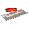 Rubi - Square Notched Trowel Pro 11" Steel 1/4" x 3/8" with Ergonomic ...
