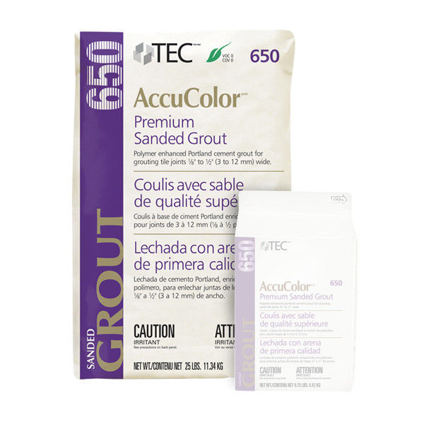 Tec AccuColor Premium Sanded Grout #909 Sterling 25 lb (TA650909F25 ...