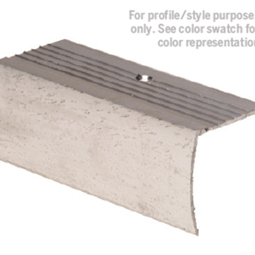 M-D PRO - Aluminum Drop Stair Nosing Economy, Hammered Titanium - 1 1/8 ...