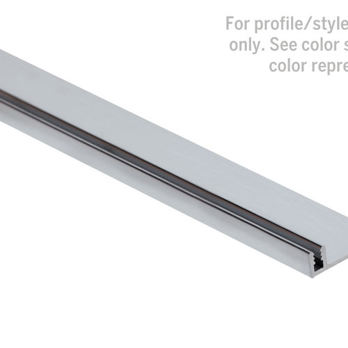 M-D PRO - Aluminum Cap Track Pinless Pre-Punched Base, Mill Finish - 3/ ...