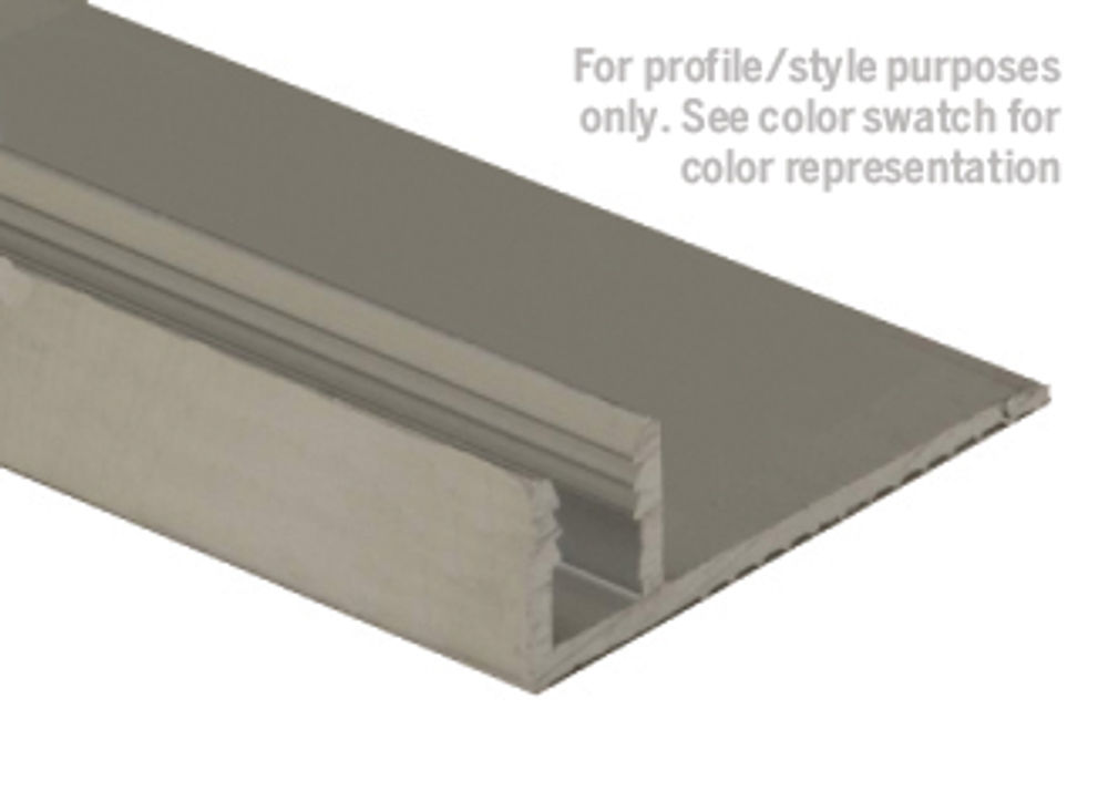 M-D PRO Aluminum Cap Track Pinless Contour, Mill Finish - 3/8" x 12 ...