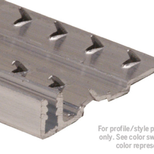 M-D PRO - Aluminum Cap Track Pinned Contour, Mill Finish - 3/8" x 12 ...