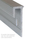 M-D PRO - Face Cap Trim Aluminum Satin Titanium 1/8" x 12 ...
