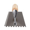 QEP - Square-Notched Trowel 4-1/2" x 11" Carbon Steel 1/4" x 3/8" x 1/4 ...