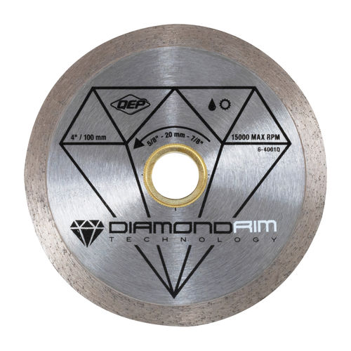 QEP - Wet Diamond Continuous Rim Tile Saw Blade Black Series 4" - 6 ...