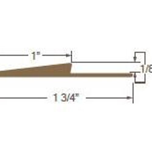 Core Flooring - Carpet Edge Trim Vinyl #1 Black - 1/8" (3.2 mm) x 1" x ...