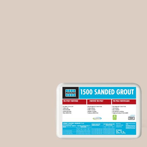 Laticrete - 1500 Sanded Grout #17 Marble Beige 25 lb - 1517-0025-2 ...