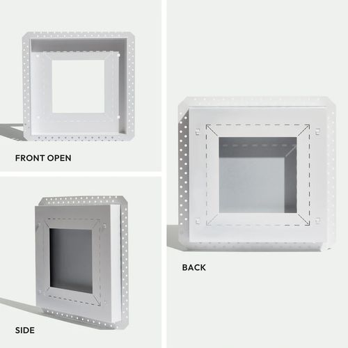 Fittes USA - Flush Exhaust Mount Luxe Satin White 14-1/4" x 14-1/4 ...