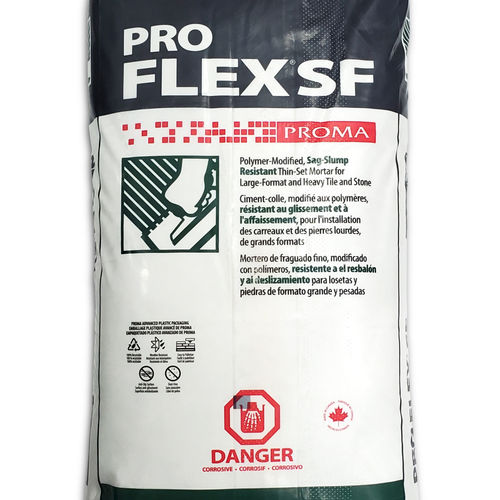 Proma - Thin Set Mortar Pro Flex SF White 50 lb - 1323 | FloorBox