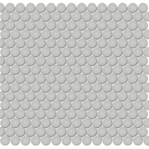 Anatolia - Mosaic Penny Round Soho Loft Grey Matte 11" x 12" - 4501 ...