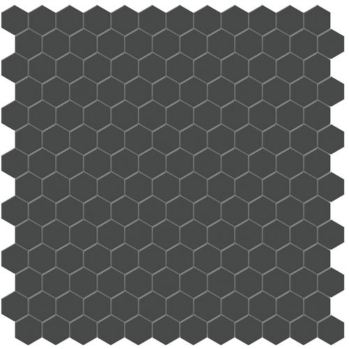 Anatolia - Mosaic Hexagon Soho Retro Black Matte 12" x 12" - 4501-0449 ...