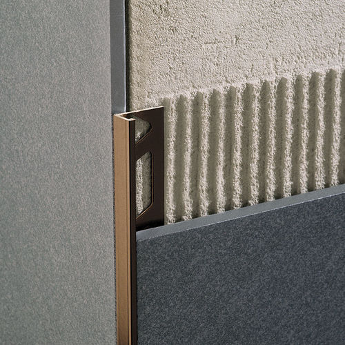 Profilitec - Wall Tile Edge Trim Kerajolly Anodized Aluminum Brushed ...