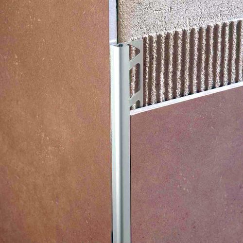 Profilitec - Wall Tile Edge Trim Roundjolly Anodized Aluminum Silver 3/ ...