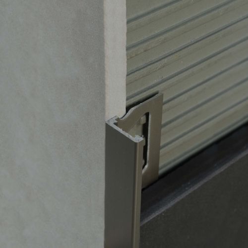 Profilitec - Wall Tile Edge Trim Kerajolly Anodized Aluminum Titanium 1 ...