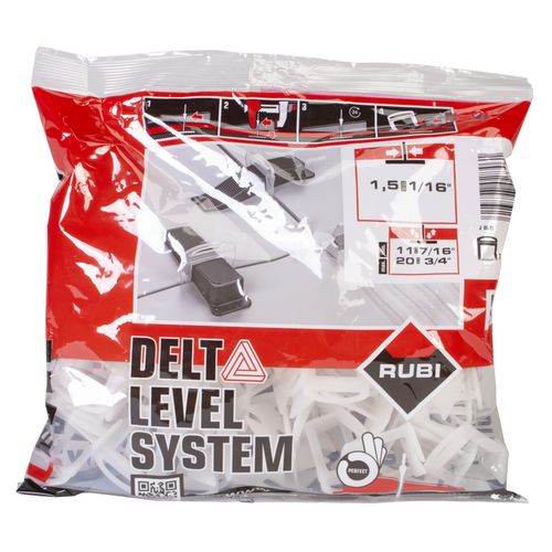 Rubi - Bandes Delta Leveling System - 1.5 mm / 11-20 mm (paquet de 100 ...