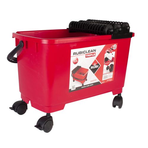 Rubi - Seau roulant de nettoyage de coulis Rubiclean Tripple Superpro 24 L | FloorBox