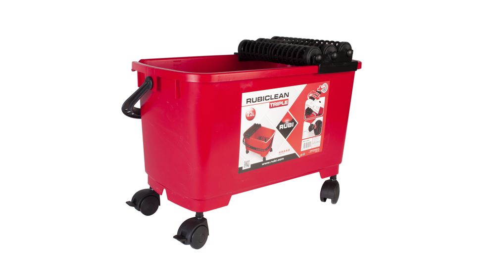 Rubi Rolling Grout Cleaning Bucket Rubiclean Tripple Superpro 24 L ...