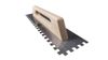 Rubi - Square Notched Trowel 19" Steel with Closed Wooden Handel 1/2" x ...