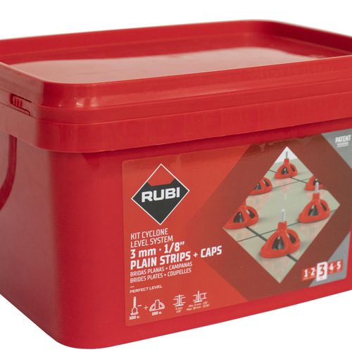 Rubi - Cyclone Leveling System Kit (100 caps + 300 bases 1/8") | FloorBox