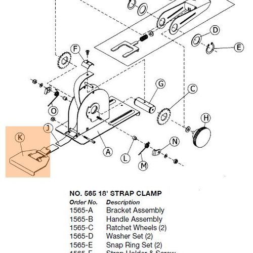 Crain - Hook for 565 Strap Clamp - 1565-K | FloorBox