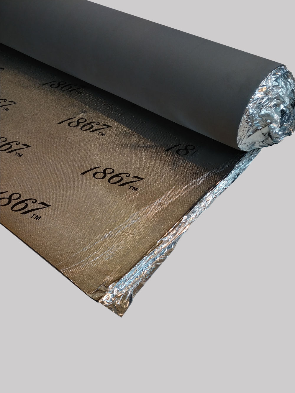 Planchers 1867 Membrane with Silver Foil SONO EVA Black 48" x 50' - 3 ...