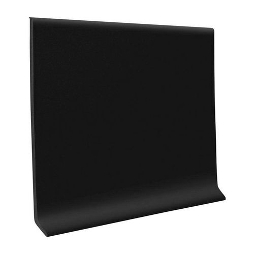 ROPPE - Coved Vinyl Wall Base Coil Roppe Ready Base 4" #100 Black 120 ...