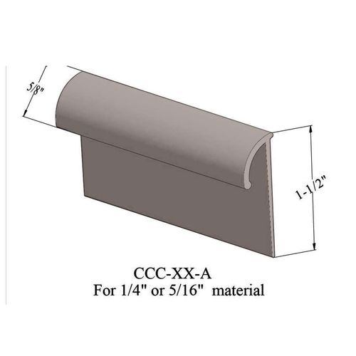 Johnsonite - Cove Caps - CCC 76 A 9/32" inside dimension #76 Cinnamon ...
