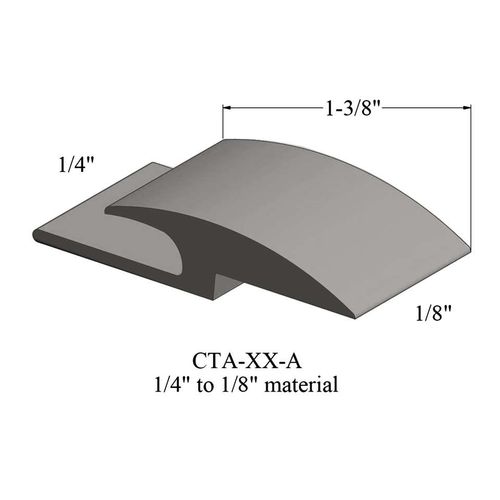 Johnsonite - Adaptors - 1/4" to 1/8" material #29 Moon Rock 12' | FloorBox