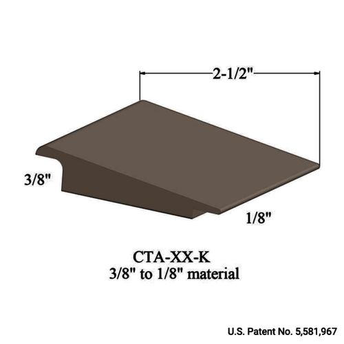 Johnsonite - Wheeled Traffic Transitions - CTA 45 K 3/8" to 1/8 ...