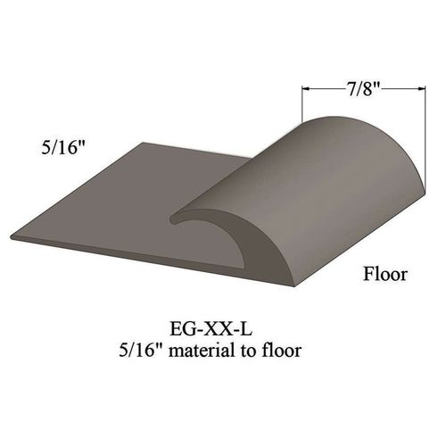 Johnsonite - Edge Guards - EG 80 L 5/16" material to floor #80 Fawn 12 ...