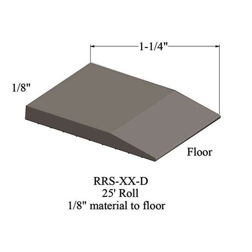 Johnsonite - Tile Reducer - RRS 80 D 25' roll - 1/8" material to floor ...