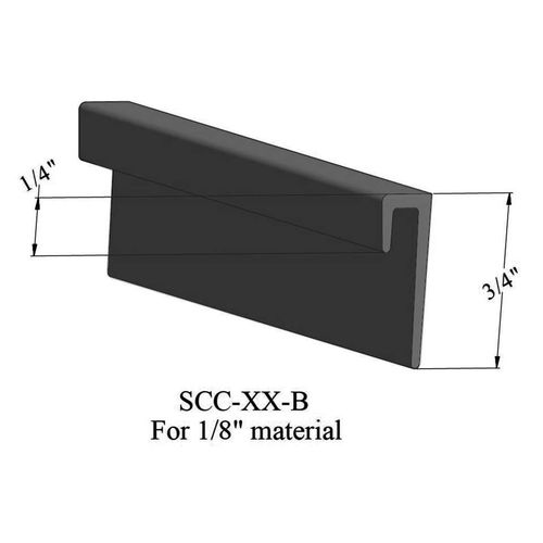 Johnsonite - Cove Caps - SCC 40 B For 1/8" materials #40 Black 12 ...