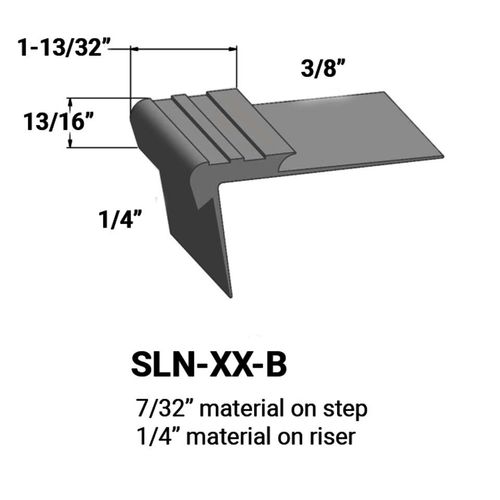 Johnsonite - Stair Nosings - 7⁄32 " material on step to ¼" material on ...