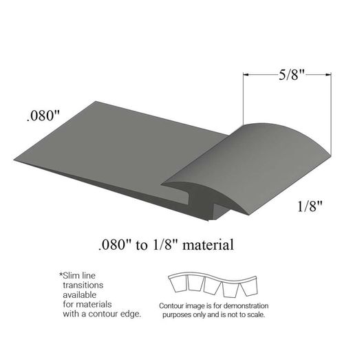 Johnsonite - Slim Line Transitions - SLTC 63 B .080 to 1/8" material ...